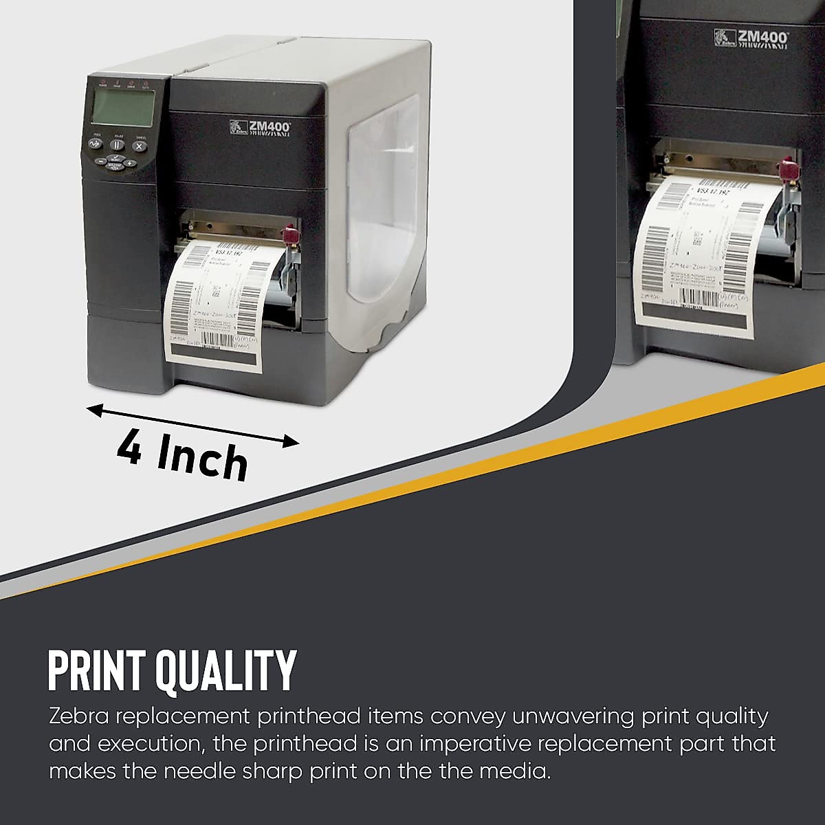 Parkwell Compatible Zebra ZM400 Printhead 79800M 203 DPI Compatible