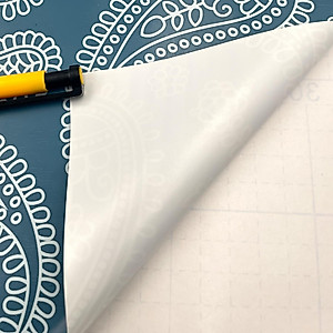 Yifely Self-Adhesive Shelf Liner Removable Drawer Paper for Covering Rent House Shelving Drawers, Vintage Paisley, 17.7 Inch by 9.8 Feet