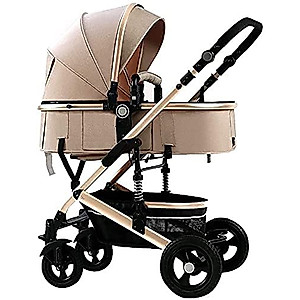 Chilechuan High View Light Weight Strollers for Toddler, Upgraded Infant Carriage Prams and Strollers for Babys Boys and Girls Travel System Pram with Stroller Rain Cover and Strollers Fan