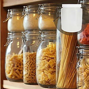 BFL Large Plastic Canisters with Twist-On Lids, 2Qt Storage of Dry Goods Snacks Chips Pet Food Liquid Arts Crafts Supply Garage or Workshop Organizing Household Items Transportation of Goods Pack of 6