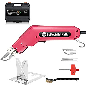 ROMECH Foam Cutter Pro Electric Hot Knife, 100W Styrofoam Cutting Tool Kit- with Heavy-duty Case Blades & Accessories RM-008 (100W)