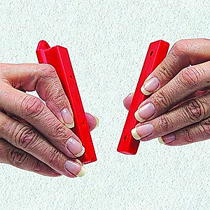 Master Magnetics 07612 Magnetic Stud Finder with Shield, Drywall Screw and Nail Locator, Red