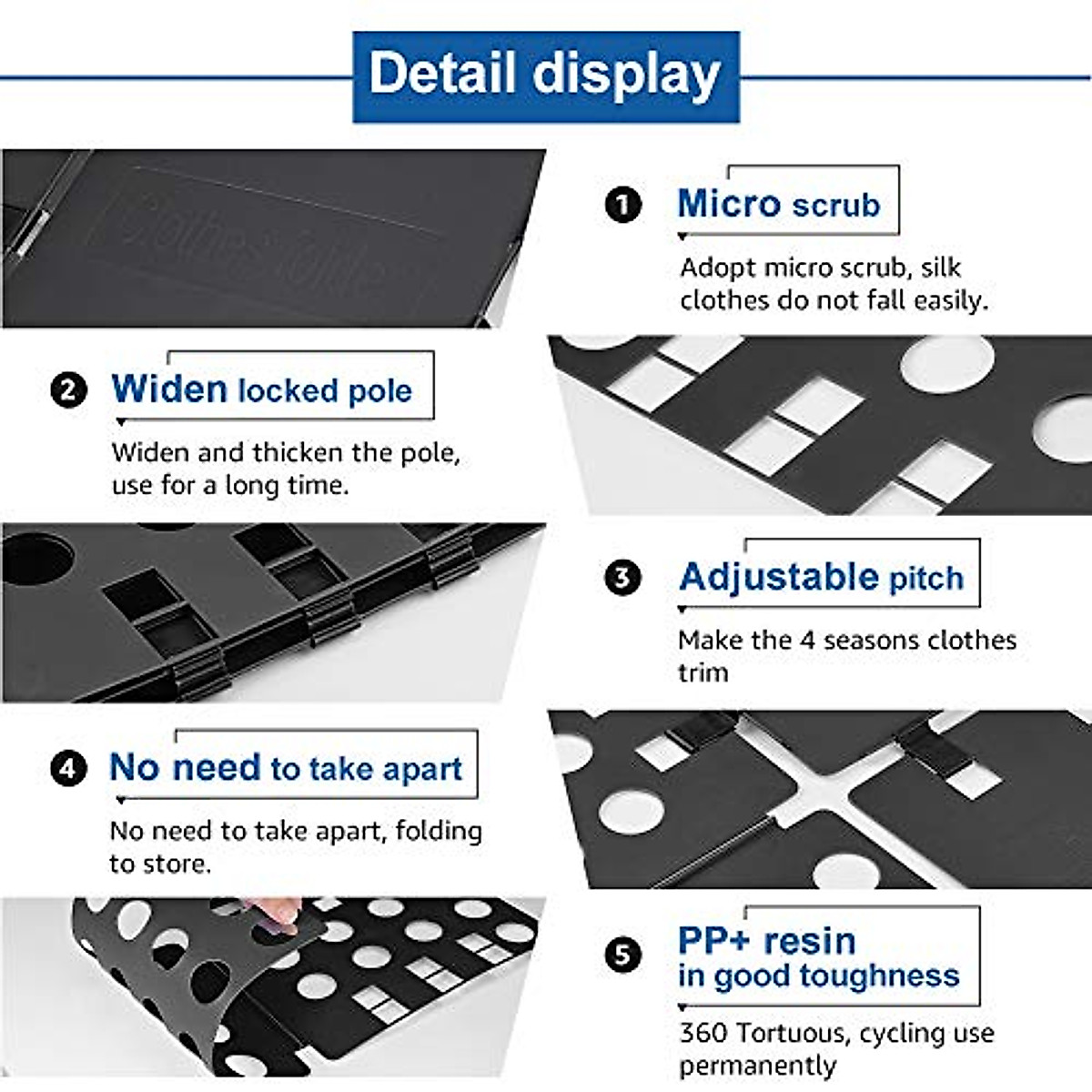 T shirt Folding Board T shirt Clothes Folder Laundry Organizer Easy and Fast for Kid and Adult to Fold Clothes Black