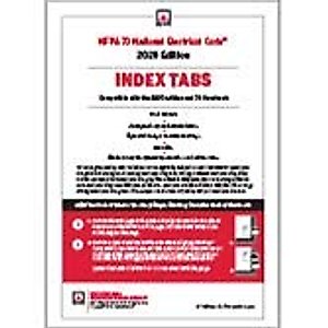 NFPA 70 2020 National Electrical Code (NEC) or Handbook Self-Adhesive Index Tabs