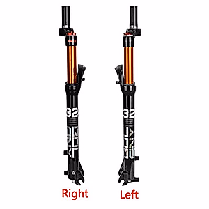 ZTZ 26/27.5/29 inch MTB Air Suspension Fork,120mm Travel, 1 1/8 Straight Tube, QR 9mm*100mm, Manual/Remote Lockout, Ultralight Front Fork for XC/AM Mountain Bike (Manual Lock, 29")