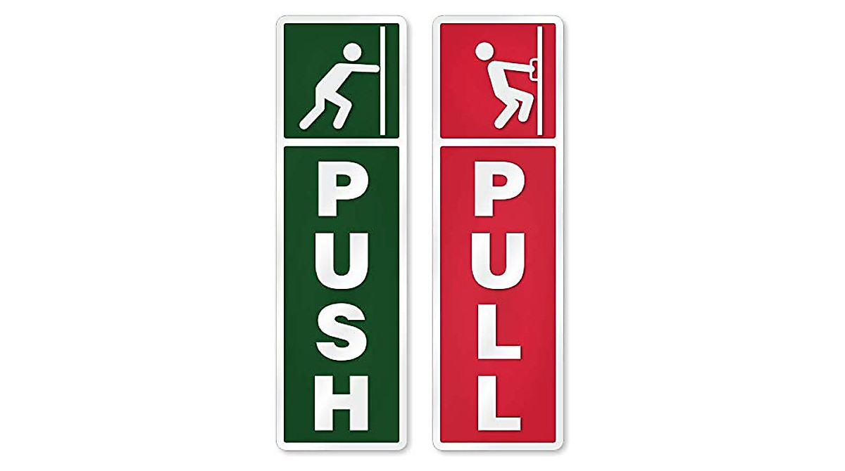 Durable Push/Pull Aluminum Signs Kit | SmartSign