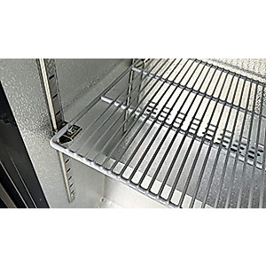 Beer Back Bar Cooler 3 Glass Sliding Door 53" Width Beer Fridge NSF Certified Beverage Refrigerator 11.8 cu.ft Under Counter Height 35°-46°F Black bb3dup