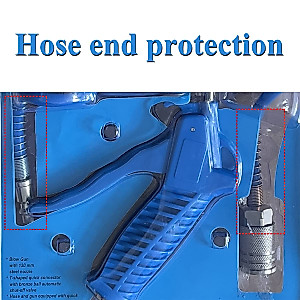 Beduan Air Blow Gun Kit with 16ft Long Pneumatic Pu Hose, Heavy Duty Air Duster Gun for Air Compressor