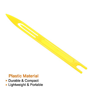PATIKIL Netting Needle Shuttles 9#, 5 Pack Plastic Fishing Net Repair Tool, Yellow