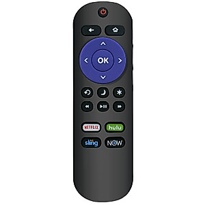 Replaced Remote fit for Hisense Roku TV 32H4D H4 series 40H4D 43H4D 50H4D 55H4D 55R7E 65R6070E 65R7E1 40H4F 43R7E 50R7E 32H4E1 55R6E 60R5800E 50R6E 65R6E1 32H4030F 40H4030F 43R6E 43H4030F 55R60