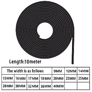 LOVEDELU Flexible U-Shape Edge Banding, 32.8ft Self Adhesive Veneer Edging Trim Edge Protector, Furniture Edge Strip for Countertop Table Cabinets Shelves(Black),32mm