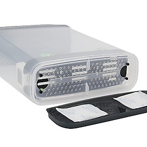 Zeberoxyz 3D Printer Filament Holder Dry Storage Box moisture-proof Sealed Universal Adjustable Filament Mount Rack Bracket for PLA/ABS/Nylon/Wood/TPU 3D Printing Materials (Dry Storage Box)