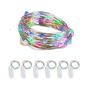 6 X 20 LED MC String Battery Operated Copperr String Wire Fairy Lights Xmas Party