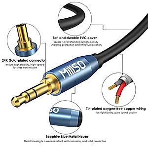 MillSO Bundle TRS 1/4 to 3.5mm Headphone Adapter 6.35mm 1/4 Male to Dual 3.5mm 1/8 Female Headphone Adapter