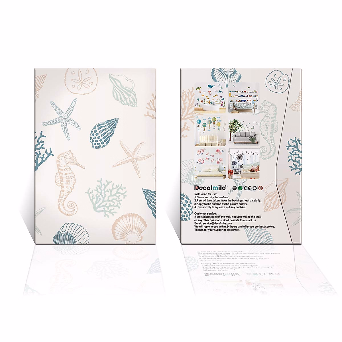 decalmile Woodland Animals Wall Decals Bundle with Squirrels on Branch Wall Stickers Baby Nursery Kids Bedroom Daycare Wall Decor