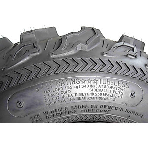 Kenda Bear Claw EX 25x8-12 Front ATV 6 PLY Tire Bearclaw 25x8x12 Tire (2 Pack)