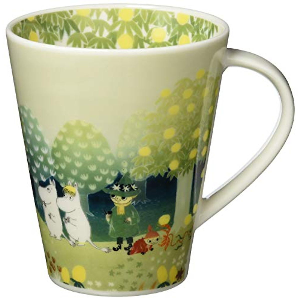 山加商店 Yamaka Shoten MM3201-35 Moomin Luonto Mug, Large, 16.9 fl oz (500 ml), Hill, Green, Moomin Goods, Scandinavian, Gift, Large, Tableware, Made in Japan