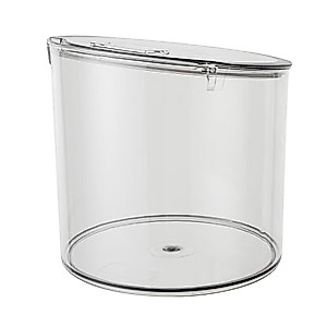 Restaurantware Met Lux 2.6 Gallon Food Storage Container, 1 Airtight Treat Box - With Scoop, Shatterproof, Clear Plastic Cereal Container With Hinged Lid, For Kitchen Or Pantry Organization