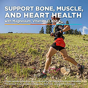 GU Energy Roctane Magnesium Plus Capsules with Vitamin K, D and Zinc, 60-Count Bottle (1-Month Supply)