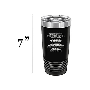 Rogue River Tactical Best Funny 20 Oz. Travel Tumbler Mug Senior Citizen Text Codes Novelty Cup Retirement Birthday Gag Gift Mom Dad Grandma or Grandpa (Black)
