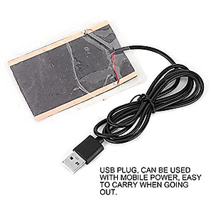 Heat Pad For Reptiles, 5W Portable Heating Pad Carbon Fiber Reptile Heating Pad 45˚C USB Heating Film Heat Mat For Reptiles Low Power Heat Pad For Home Outdoors Daily Use