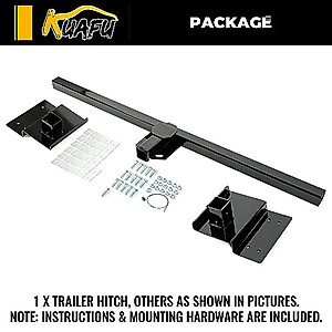 KUAFU Universal RV Trailer Hitch 2 Inch Class 3 Mount Receiver Tow Hitch Fits UP to 72" Frame Replacement for 13703 Adjustable
