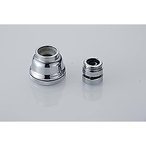 BQZONE Kitchen Faucet Sprayer Head For Replacement 360° Rotatable Faucet Swivel Adaptor Moveable Kitchen Tap Head High Pressure Booster Easy to Wash Dishes,Vegetables and Fruits(Solid Brass)