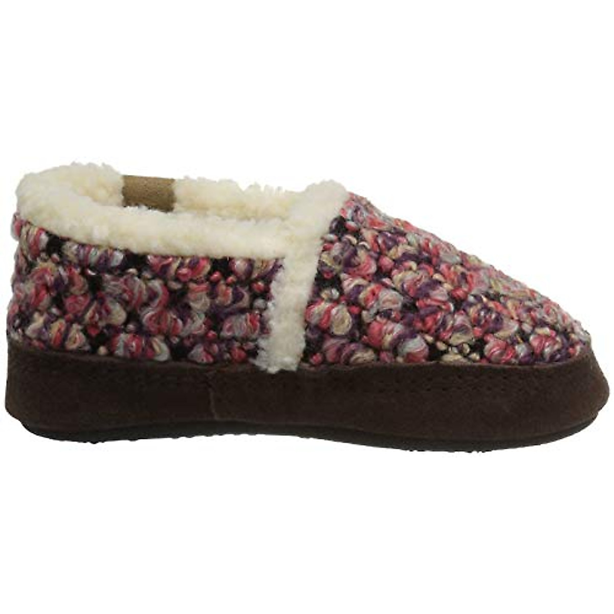Acorn Unisex-Child L'il Jam Moc Slipper, Raspberry, 3-4 Big Kid