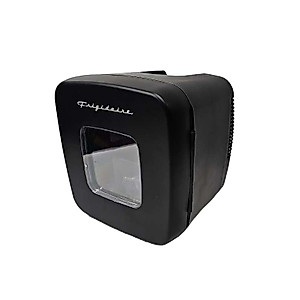 Frigidaire Retro Mini Beverage/Skincare Cooler Holds 12 cans or 9 liters Black EFMIS351-BK (Renewed)