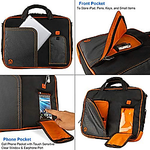 Laptop Tablet Shoulder Bag Sleeve Travel Briefcase 12 Inch for Samsung Galaxy Tab S9+/S8+/S7+/S7 FE, HP Envy x2 LTE, Surface Go 4, iPad Pro 11/Air 10.9