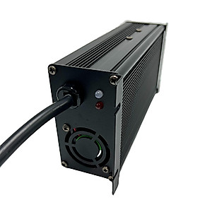 24V (29V Actual) Lithium LiFePO4 Battery Charger with Red SB50 Quick Connect Connector for 24 Volt LiFePO4 Battery Pack Between 20Ah and 150Ah Capacity