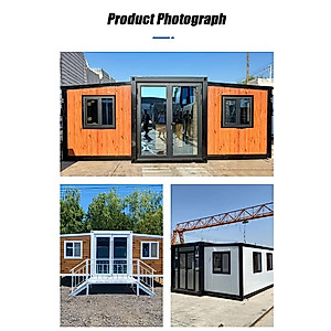 Micro Prefab House, Tiny Prefabricated Home, Compact Modular House, Small Prefab Cabin, 20ft 30ft 40ft for Campsite Cabins, Remote Workspaces, Festival Housing, Agricultural Housing