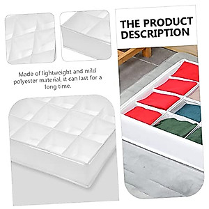 Zerodeko 1pc Underwear Storage Box Bra Organizer Foldable Storage Bin Desk Dividers Dresser Drawer Divider Collapsible Storage Boxes Makeup Storage Drawers 12 Cells Underwear Organizer Sock