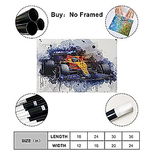 ERWYN Mclaren poster Formular One Poster F1 Walls Canvas Car Posters Wall Art Canvas For Boys Room Vintage Unframe-style 12x18inch(30x45cm)