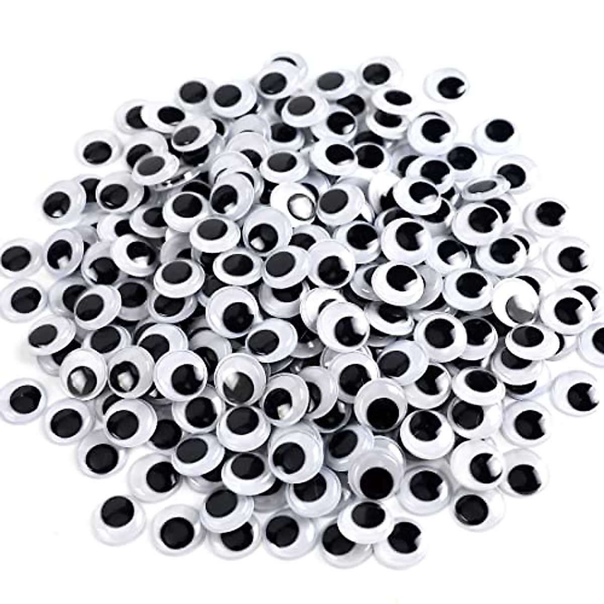 Iooleem 300pcs 20mm Googly Wiggle Eyes Self Adhesive, Wiggle Eyes, Googly Eyes, Googly Eyes for Crafts.