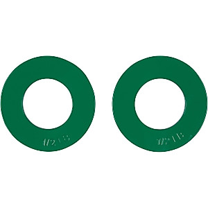 Fractional Weight Plates - 2 Each of 1/4, 1/2, 3/4, 1 lb. Total Set of 8 by Trademark Innovations (Grey, Blue, Green, & Red)