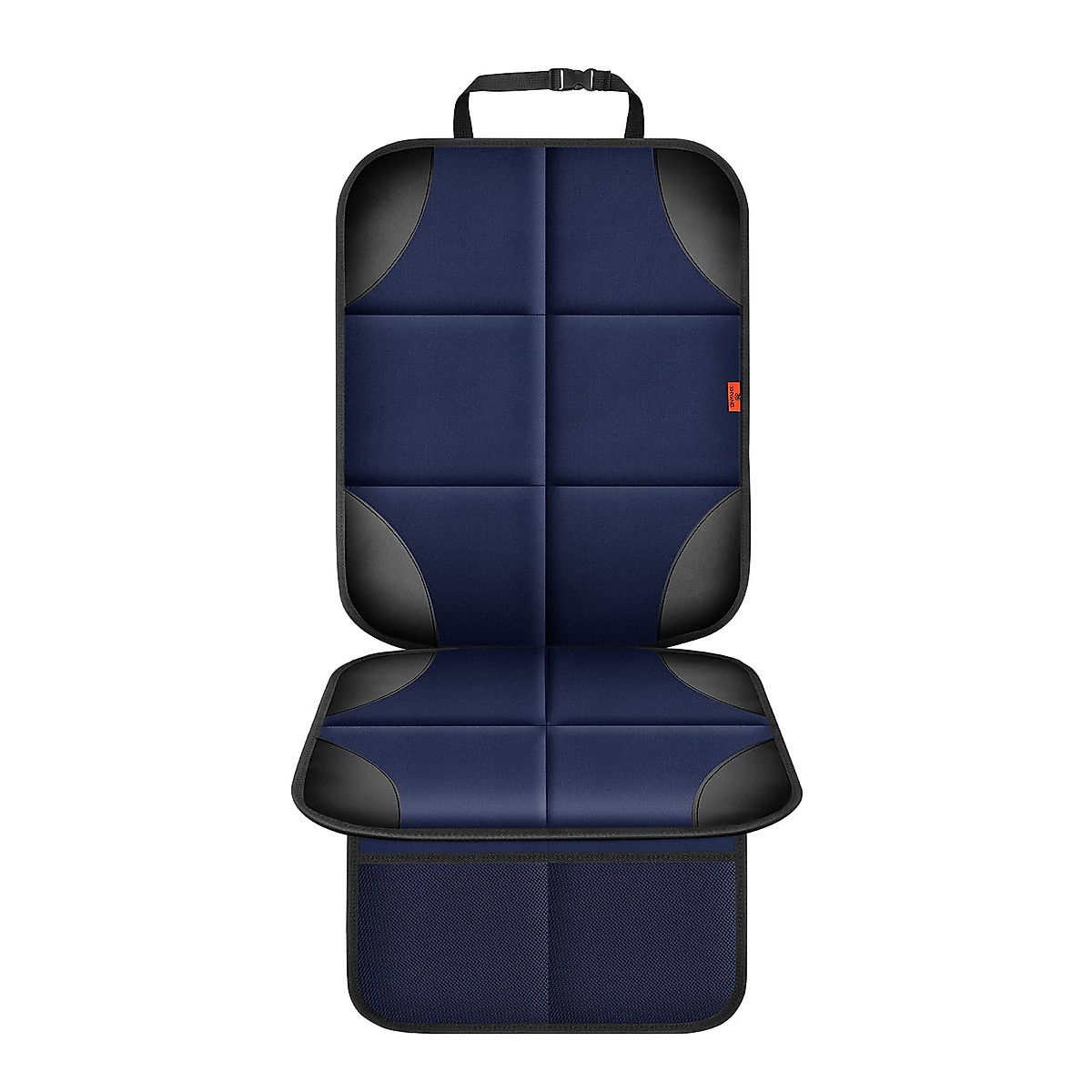 XHYANG Car Seat Protector 1 Pack Car Seat Cushion Mat Thickest Padding,Waterproof 600D Fabric Car Seat Covers for Non-Slip Backing Mesh Pockets for Baby and Pet 1 Seat Protector Blue