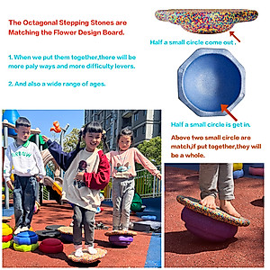Balance Stepping Stones for Kids(6pcs/set),Kids Stepping Stones,Toddler Stepping Stones,Stepping Stones for Toddlers,Balance Stepping Stones Kids,Sensory Stepping Stones,Kids Stepping Stones Balance