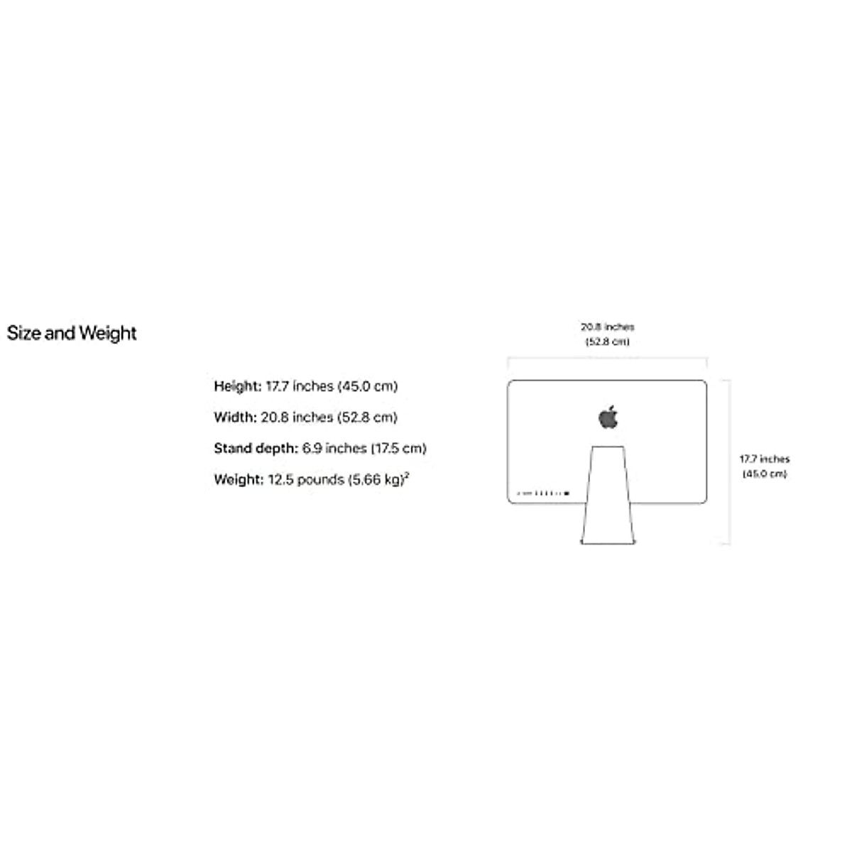 Apple iMac MNDY2LL/A 21.5 Inch, 3.0GHz Intel Core i5, 8GB RAM, 1TB HDD, Silver (Renewed), macOS High Sierra