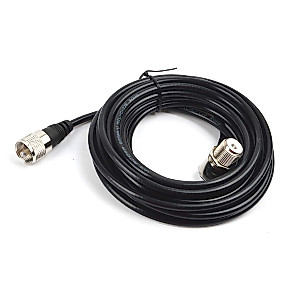 TWAYRDIO Angle Adjustable 180° Radio Antenna Magnetic Mount 4 Inch Base with Stainless Steel Car Clip Antenna Mount Trunk Lid Hatchback Mount Bracket and SO239 to PL-259 16.4ft RG-58 Coaxial Cable