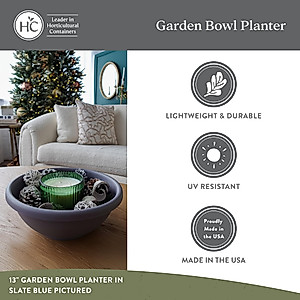 Akro-Mils GAB18000E35 Garden Bowl with Removable Drain Plugs, Clay-Color, 18-Inch