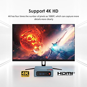 TRIGKEY Ryzen 7 Mini PC 8 Core 16 Thread Mini Computer OS Desktop PC 5700U（Up to 4.0GHz） 32G DDR4+500G NVME SSD 15W TPD Micro PC | 8Core 1900MHz HD Graphics | WiFi-6 | BT 5.2 | Type-C | OS