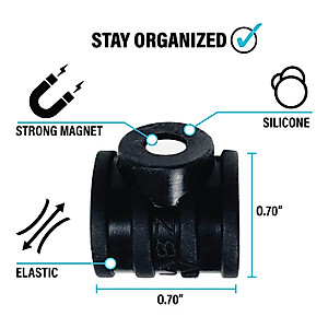 Stick-O Pen Magnetic Pen Pencil Holder - Holds Most pens, Pencils, and Thin Markers. Ideal for Fridges, Task Boards, Workshops, Classrooms, Offices, and Kitchens. (Three Pack)