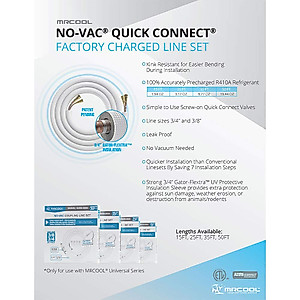 MrCool Universal 2 to 3 Ton 20 SEER Central AC & Heat Pump Split System w/ 25 ft DIY Quick Connect Line Set & 1 YR Labor Warranty