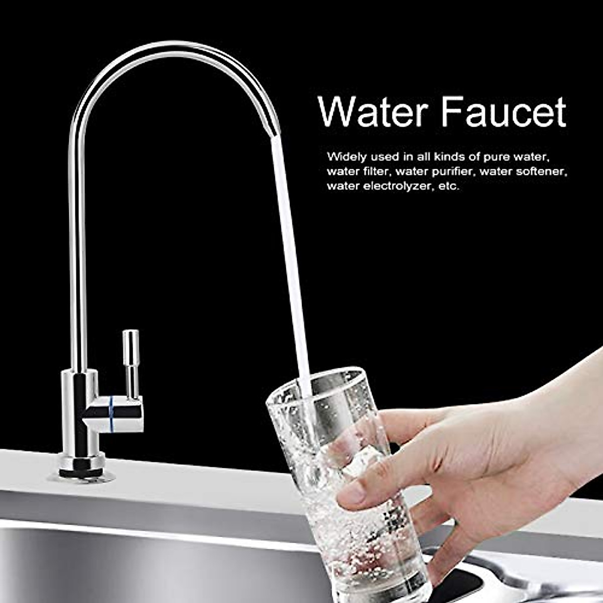 Reverse Osmosis Faucet, Filtration Drinking Water Filter Faucet RO Water Faucet Reverse Osmosis Purifier for RO Drinking Water Filtration SystemsUnder-Sink & Countertop Filtration