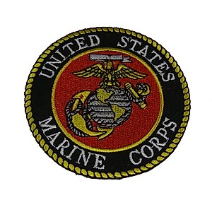 United States Marine Corps 3" Round Patch - Color - Veteran Owned Business.