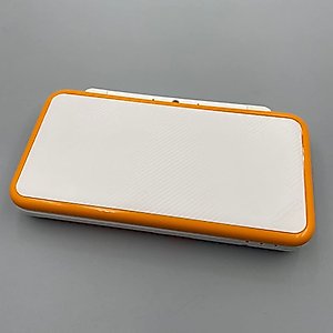 New Full Housing Case Cover Shell Front Bottom Panel LCD Frame Middle Frame Replacement Parts for New 2DS XL LL Game Console White & Yellow