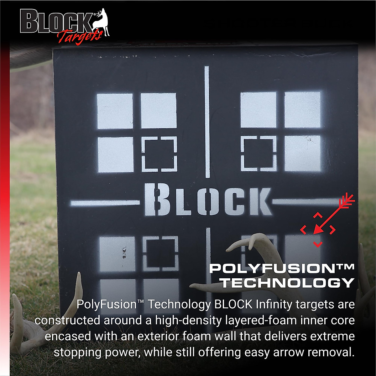 Field Logic Block Infinity 22" Archery Hunting Target