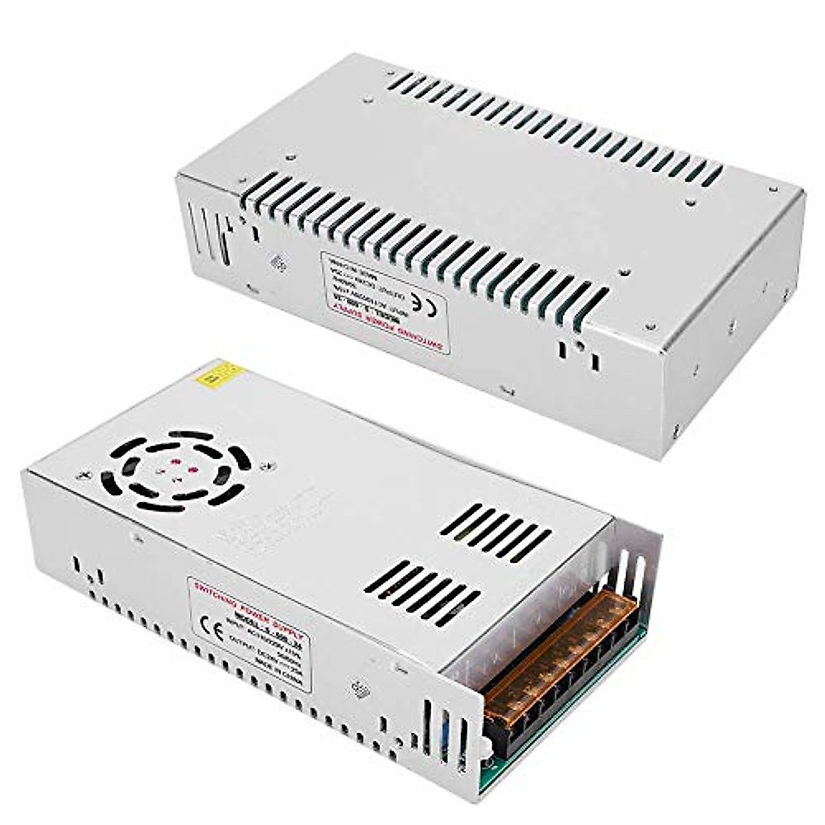 DC24V Output Switch Power Supply Driver Aluminum Alloy Voltage Converter LED Screen Strip Light 3 Dimensional Printer Power Supply Transformer(S‑600‑24（24V/25A/600W）AC110/220V±15%)