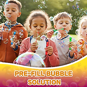 Dinosaur Egg Party Favors, 32Pcs Mini Bubble Wands Bulk with Gift Box, 3D Dino Birthday Decorations, Safari Goody Bag Stuffer, Pinata Filler Supplies, Kids Classroom Prizes, Toddler Toys for Boy Girl